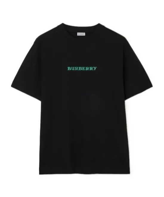 Burberry Heritage Logo Cotton T-shirt - Black