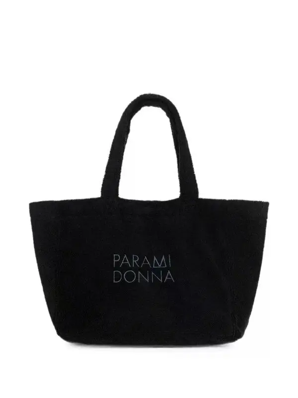 PARAMIDONNA Logo-embroidered Tote Bag - Black