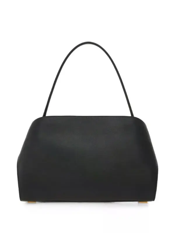 FERRAGAMO Hug Hook-and-eye Leather Tote Bag - Black
