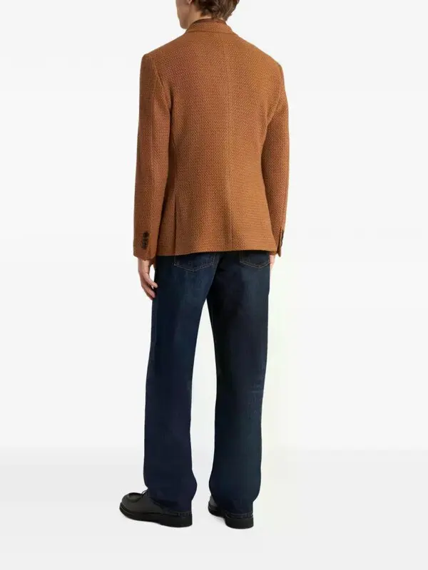 Etro Single-breasted Knit Cashmere And Wool Jacket