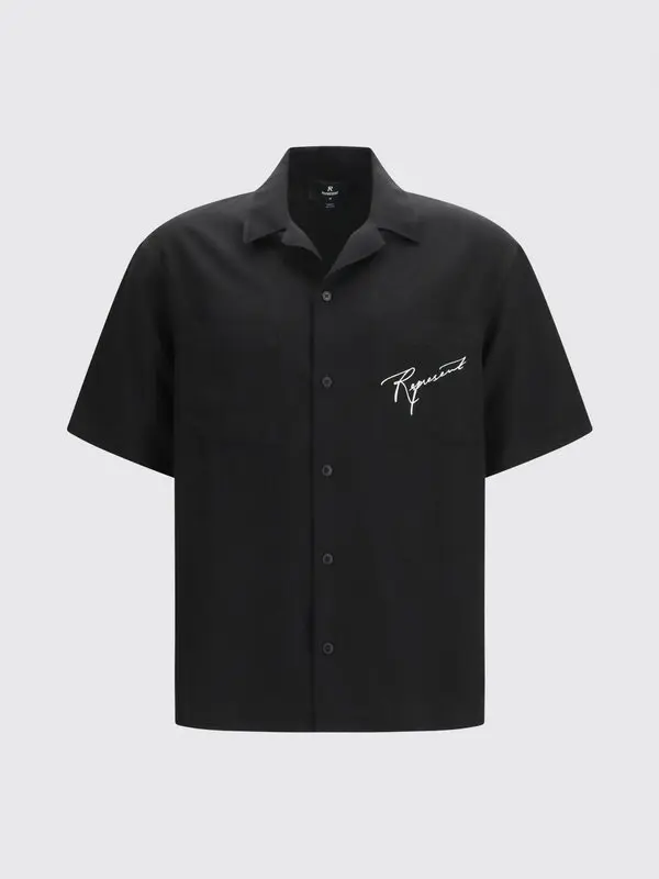 REPRESENT Bowling Shirt In Lyocell With Contrast Back Logo