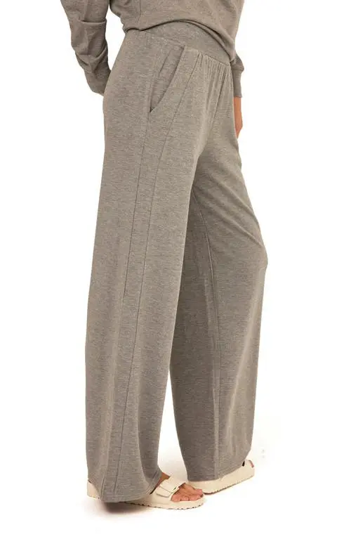 THREADS 4 THOUGHT Esmeralda Feather Wide Leg Pants - Heather Grey