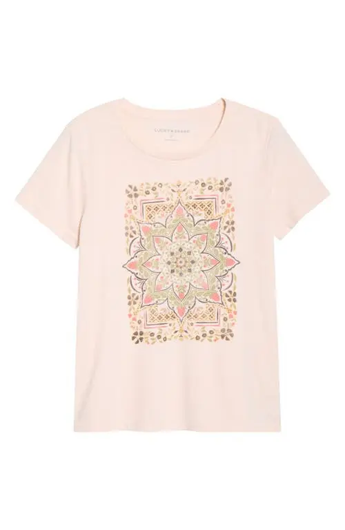 Lucky Brand Strawberry Mandala Graphic T-shirt - Cloud Pink