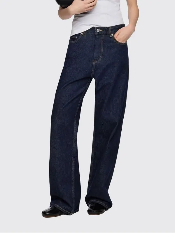 GANNI Wide-leg Jeans - Grey