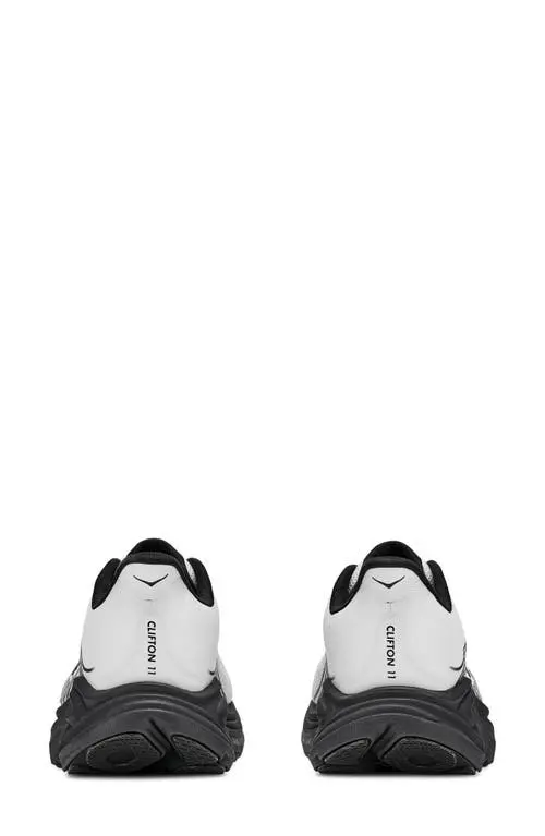 HOKA® Clifton Running Shoe - White/black