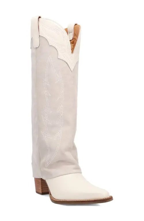 DINGO Wild Fire Western Boot - White