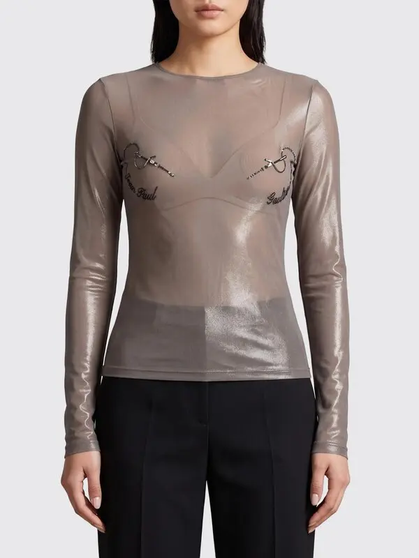 JEAN PAUL GAULTIER Long Sleeve Top - Grey