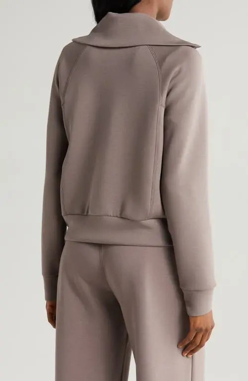 Spanx Airessentials Half Zip Sweatshirt - Smoke