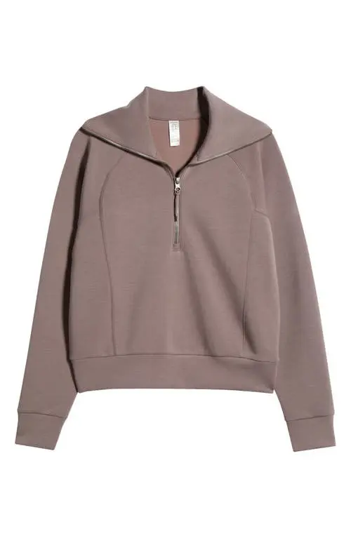 Spanx Airessentials Half Zip Sweatshirt - Smoke