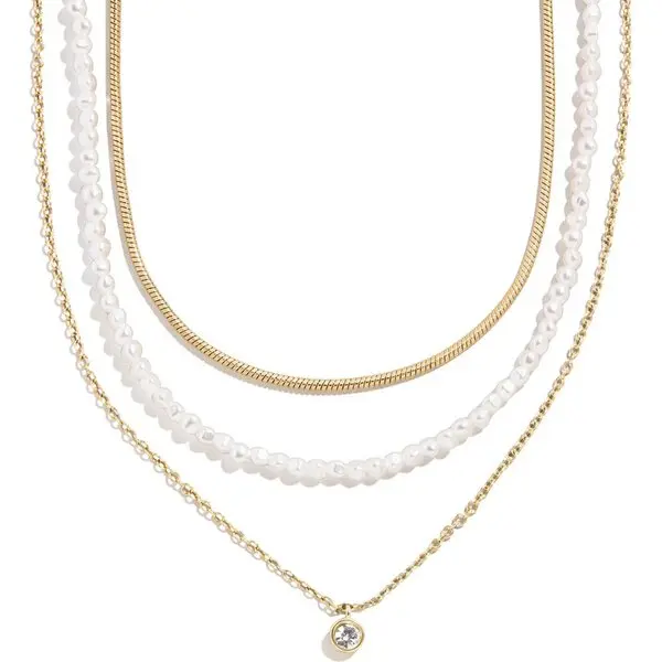 Baublebar Rue Set Of 3 Layered Necklaces - Gold