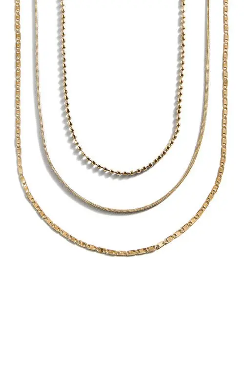 Baublebar Anita Set Of 3 Water Resistant Necklaces - Gold