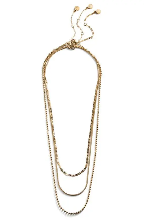 Baublebar Set Of 3 Goldtone Water Resistant Necklaces