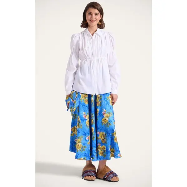 La DoubleJ Drawstring Skirt - Riptide Light Blue