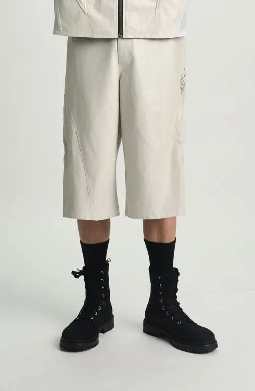 RtA Rami Biker Shorts - Grey
