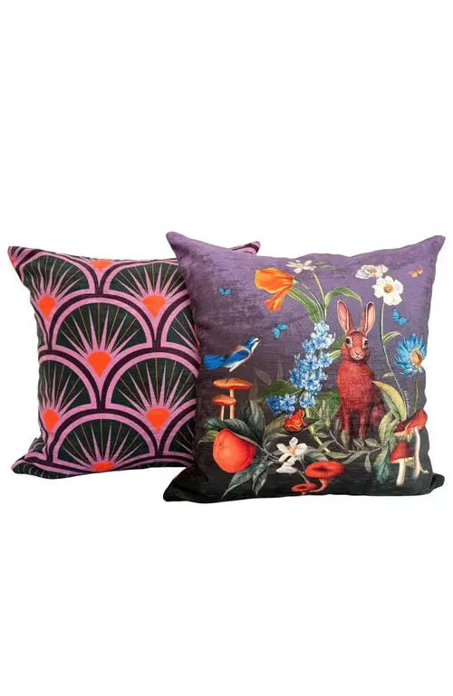 MUZALUCI Velvet Pillowwoodland Rabbit