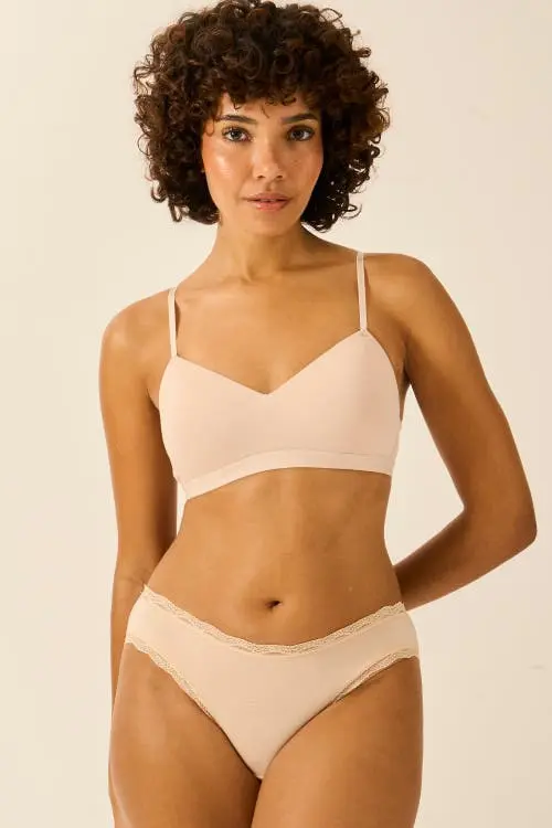 STRIPE & STARE Padded Bra Two Pack - Sand
