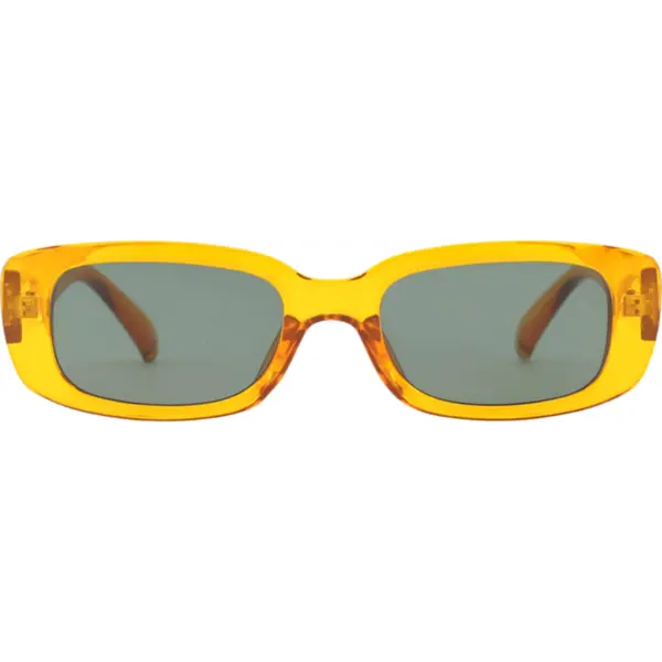 SAD EYEWEAR Bouquet Rectangular Sunglasses - Amber