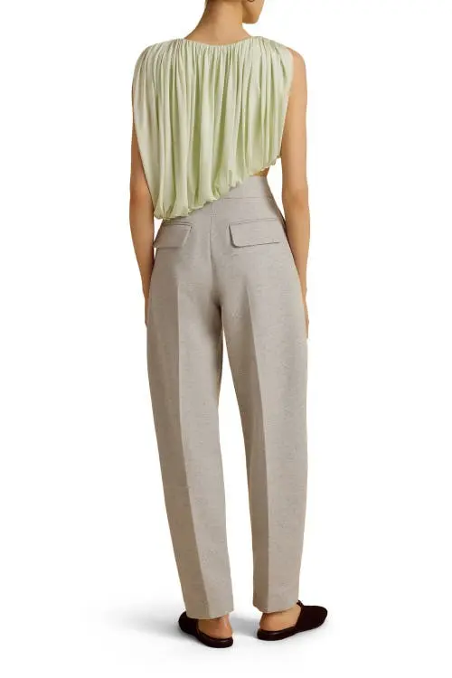 Marina Moscone Gathered Draped Top