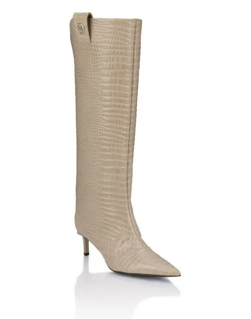 Philipp Plein High Boots - Beige