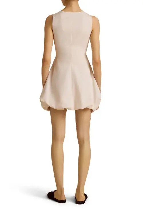 Marina Moscone Cotton Bubble Dress With Cutout