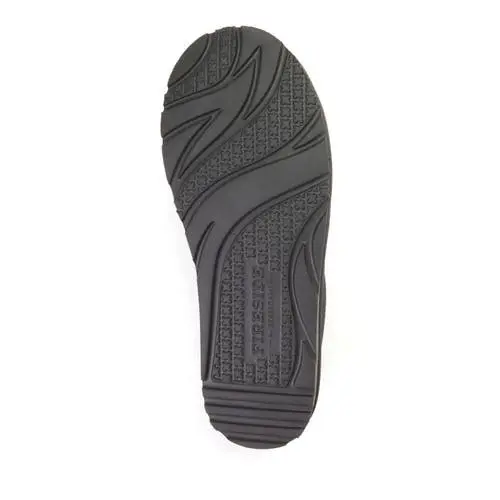 DEARFOAMS Fireside Grafton Sport Knit Water Repellent Twill Clog With Genuine Shearling - Grey