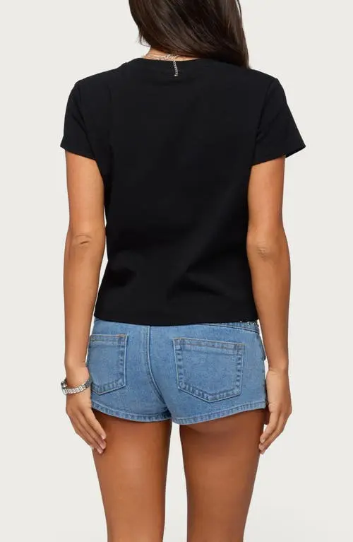 EDIKTED Perfect Basic Stretch Cotton T-shirt