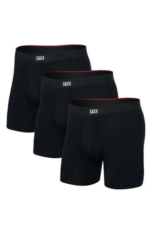 SAXX Assorted 3-pack Vibe Xtra Super Soft Boxer Briefs - Black