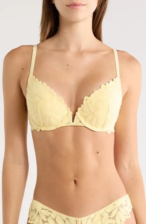ETAM Celeste Floral Lace Push-up Underwire Bra - Vanilla