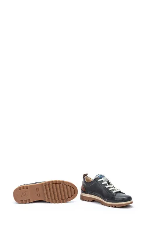 Pikolinos Vigo Leather Sneakers With Zip Closure - Ocean