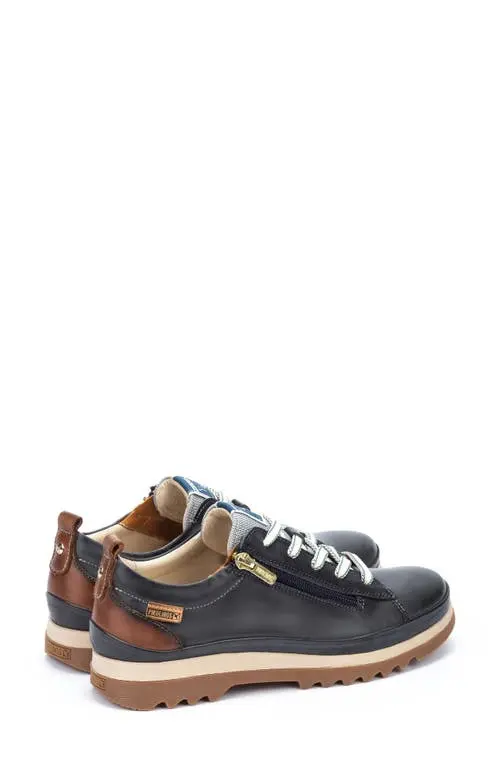 Pikolinos Vigo Leather Sneakers With Zip Closure - Ocean