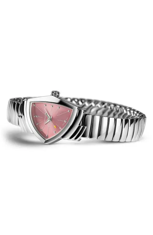Hamilton Ventura Stainless Steel Bracelet Watch - Pink