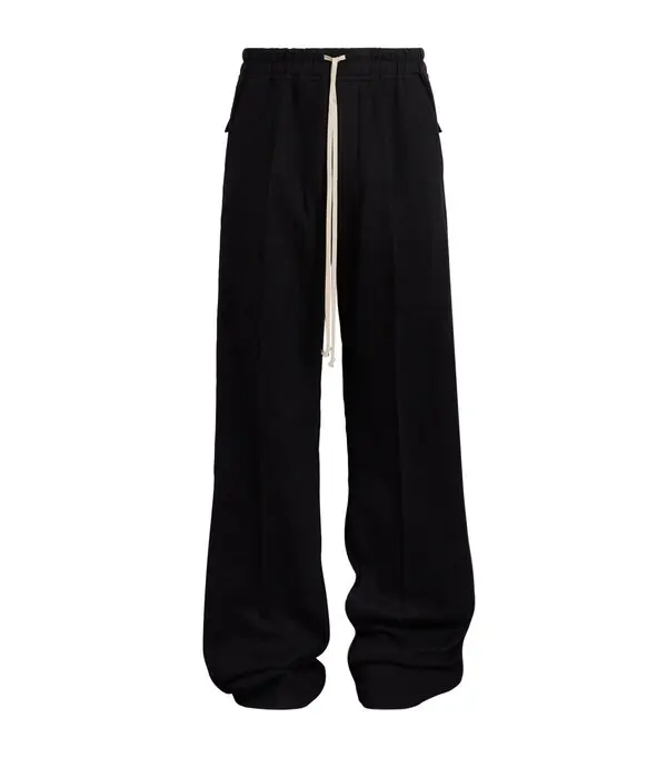Rick Owens Cotton-wool Dietrich Sweatpants