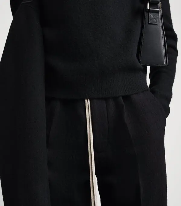 Rick Owens Cotton-wool Dietrich Sweatpants