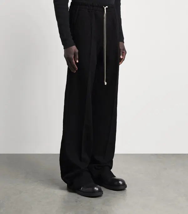 Rick Owens Cotton-wool Dietrich Sweatpants