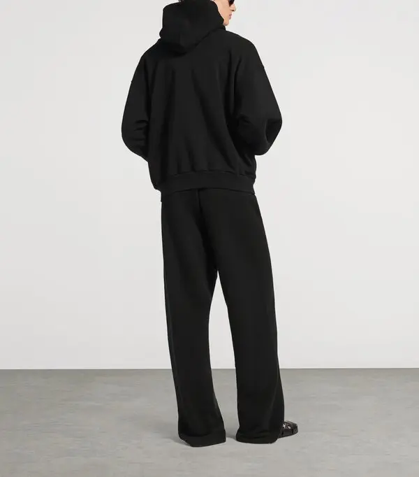 Balenciaga Cotton Messy Spray Logo Sweatpants
