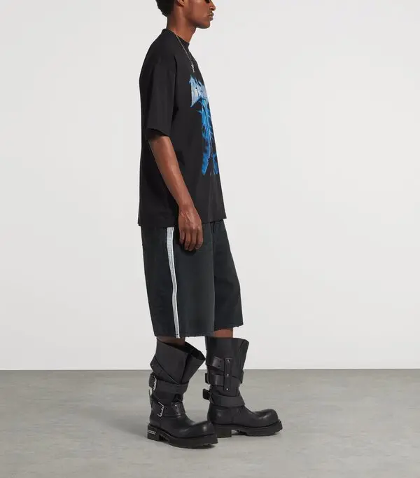 Balenciaga Cotton Paris Thunderstorm T-shirt
