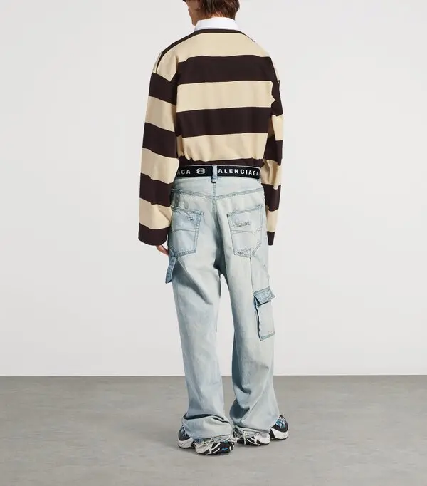 Balenciaga Belted Wide-leg Jeans