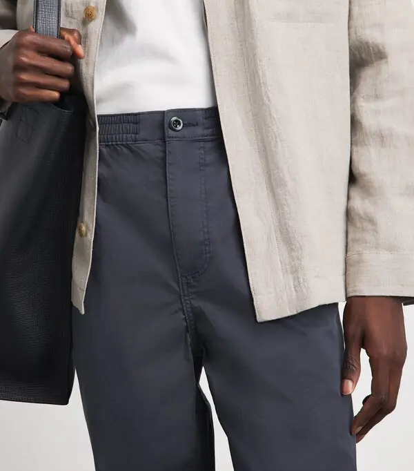 Paige Stretch-cotton Eberton Wide-leg Chinos