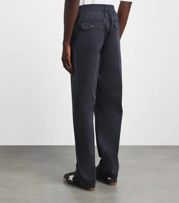 Paige Stretch-cotton Eberton Wide-leg Chinos