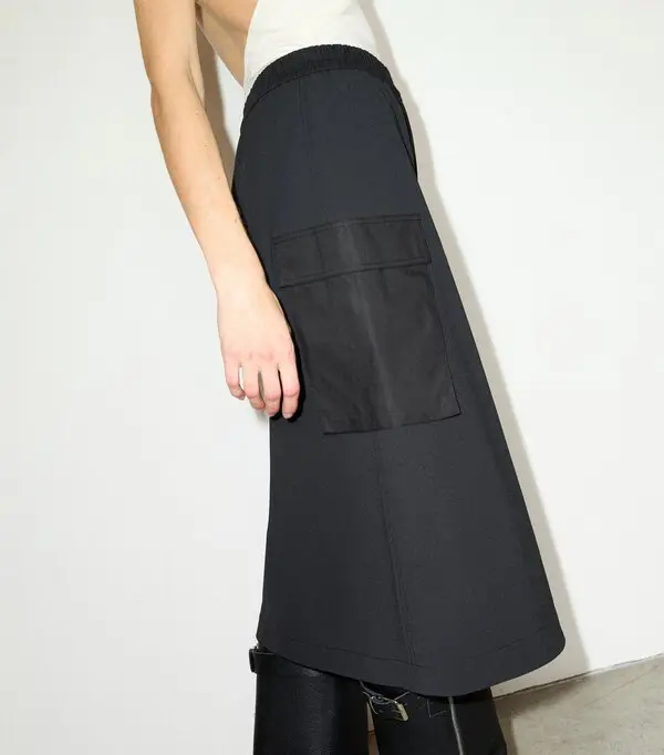 Max & Co. Technical Jersey Midi Skirt