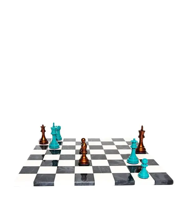 PURLING Alabaster-board Bold Chess Set