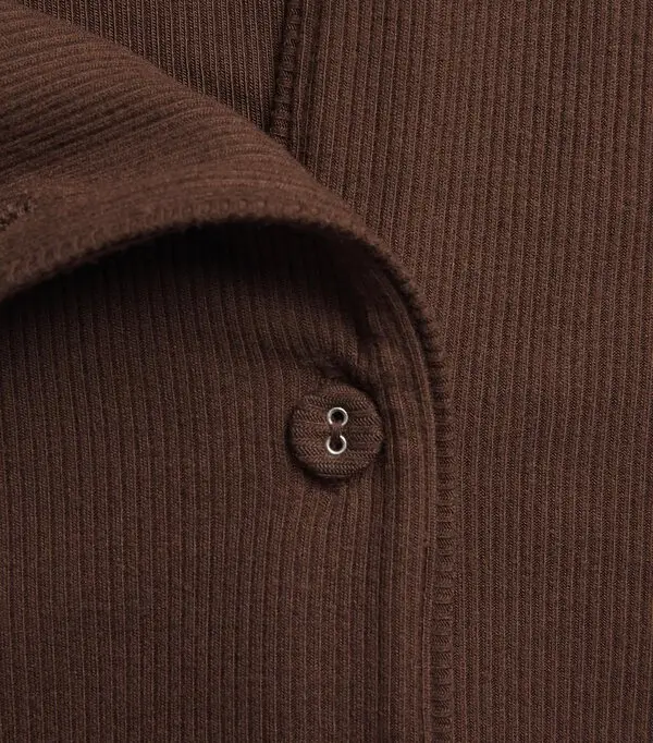 SKIMS Soft Lounge Ribbed Pyjama Set - Brown
