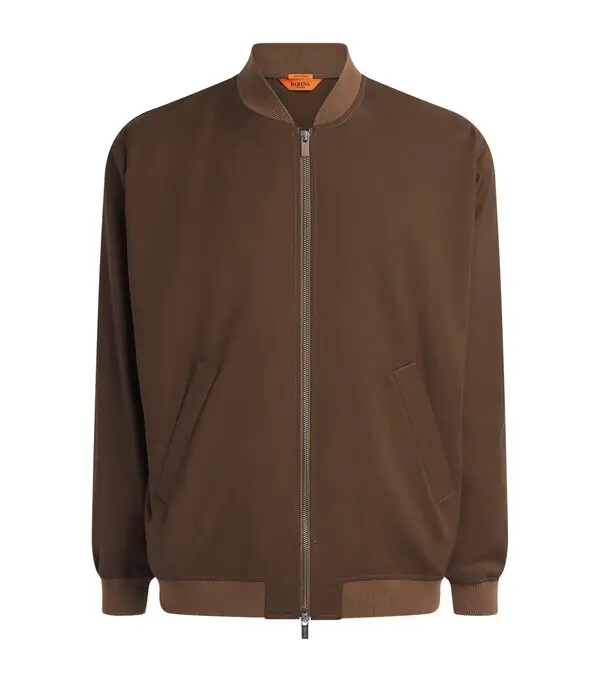 Barena Venezia Virgin Wool Zip-up Bomber Jacket