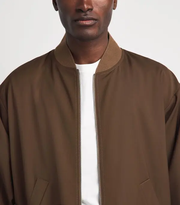 Barena Venezia Virgin Wool Zip-up Bomber Jacket