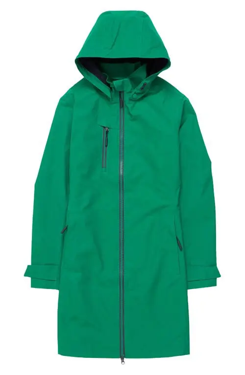 SEASALT CORNWALL Coverack Waterproof Organic Cotton Raincoat With Removable Hood