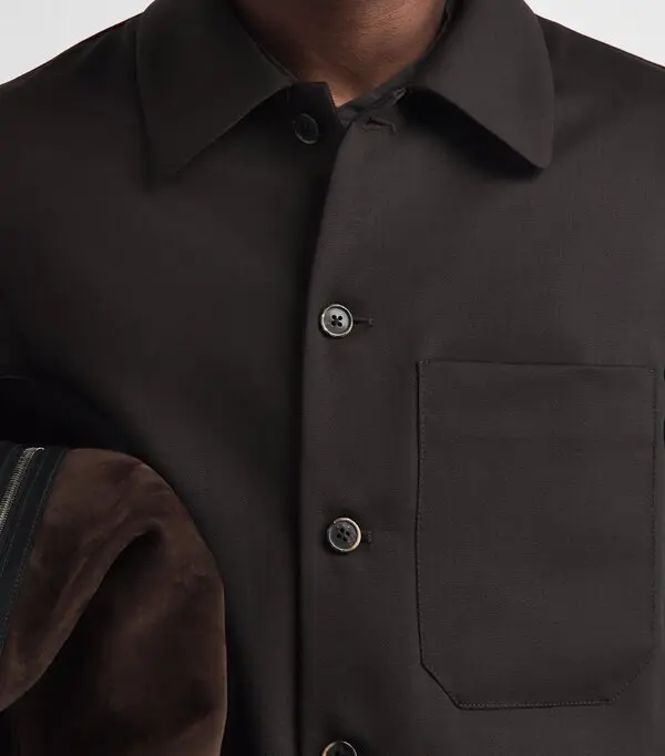 Barena Venezia Tropical Virgin Wool Overshirt