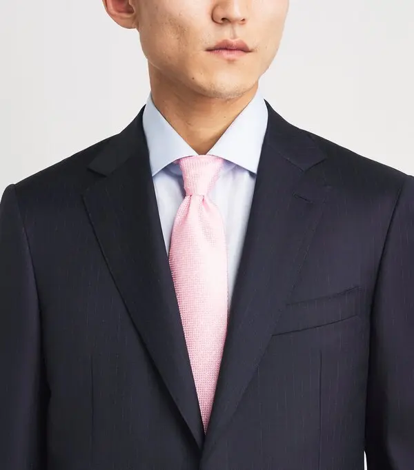 Canali Wool Pinstripe 2-piece Suit - Navy
