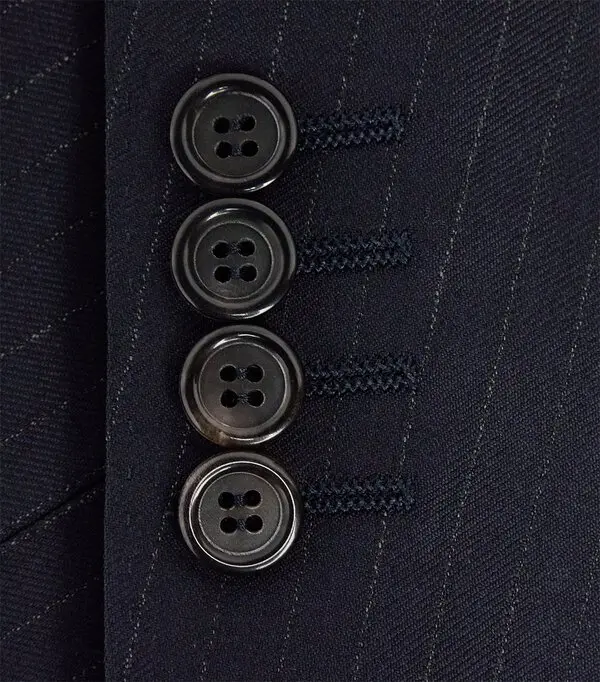 Canali Wool Pinstripe 2-piece Suit - Navy
