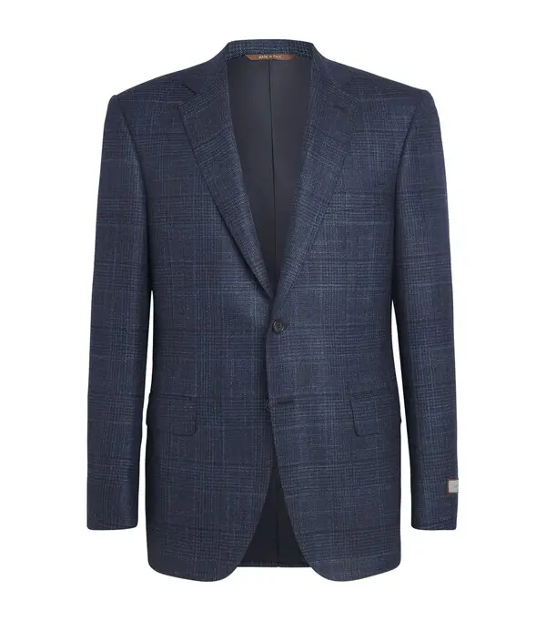 Canali Wool-cashmere-silk Blazer - Navy