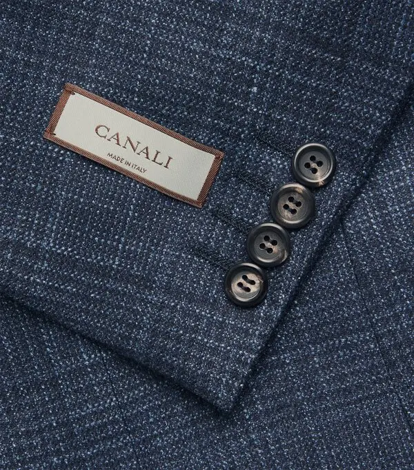 Canali Wool-cashmere-silk Blazer - Navy